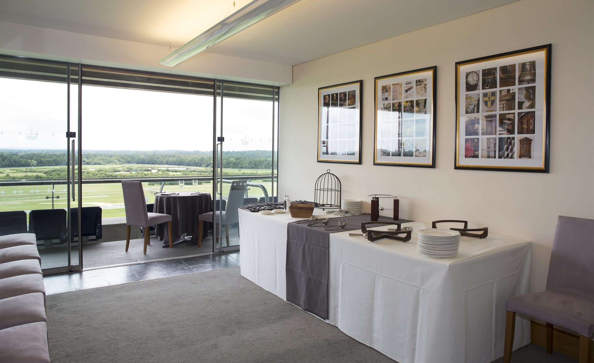 The club's Ascot box is available to book for a day of flat racing ...